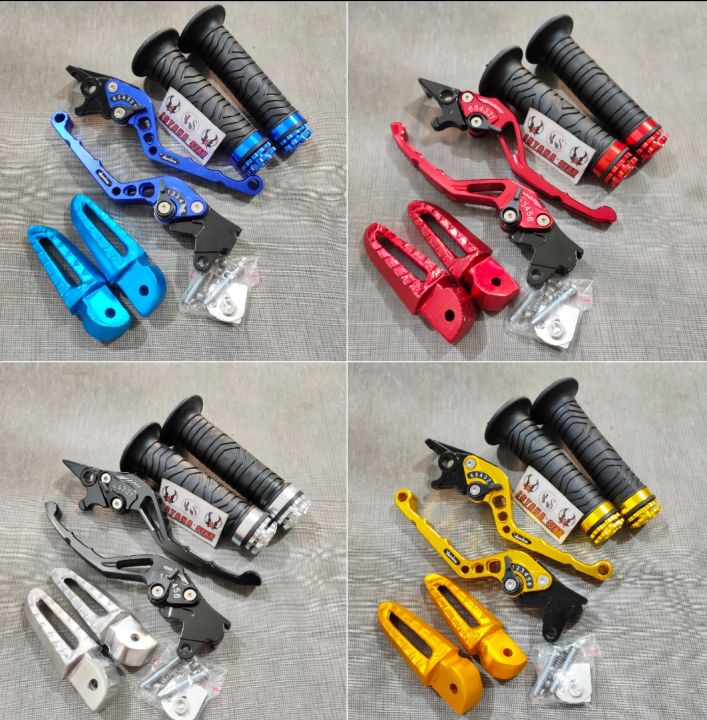 1 pket handle cnc stelan+step belakang+grip ring beat karbu beat pop ...