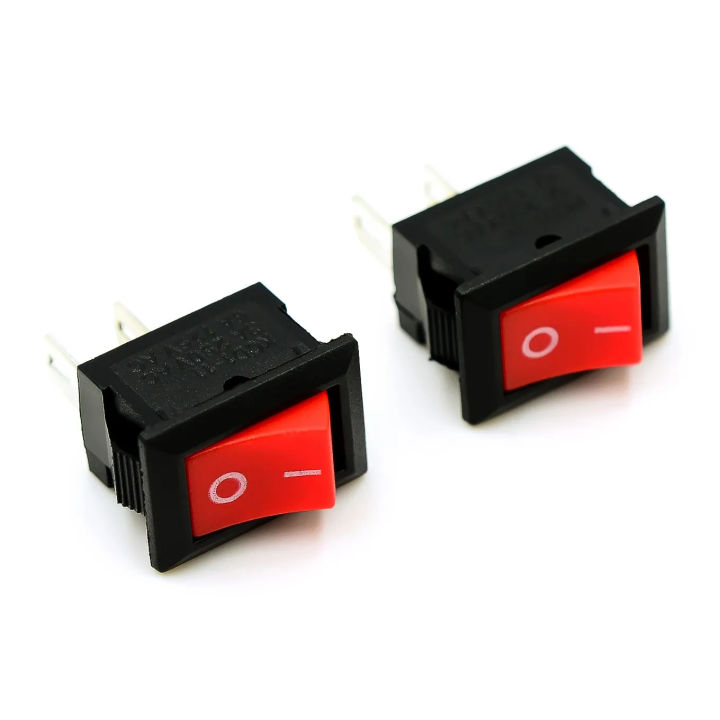 Saklar 21x15mm Rocker Switch Mini ON - OFF 2 Pin / Switch Mini 2 Kaki ...