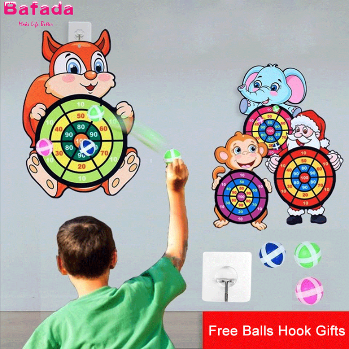 Bafada Sticky Ball Dart Board Target เกมกีฬาของเล่นเด็กปาร์ตี้กลางแจ้ง ...