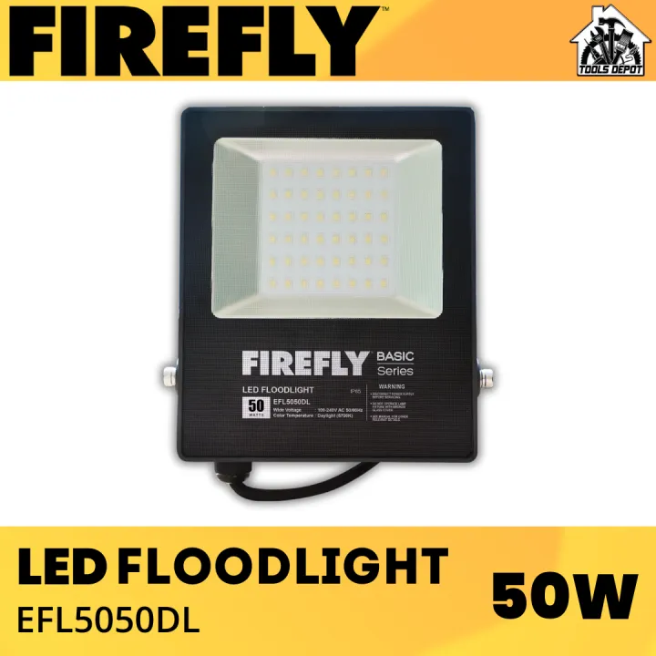 Firefly Floodlight 50W Outdoor Basic Series Daylight EFL5050DL | Lazada PH