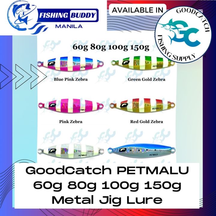 GoodCatch GC PETMALU 60g 80g 100g 150g Metal Jig Lure jigs lures fishing | Lazada PH
