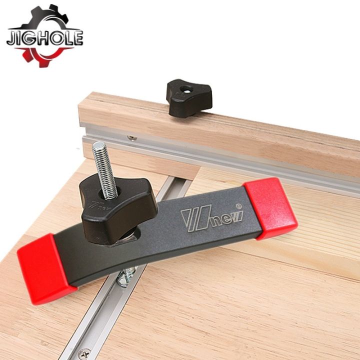 อลูมิเนียมอัลลอยด์ความแข็งแรงสูง T Track CNC Router Clamp งานไม้ T ...