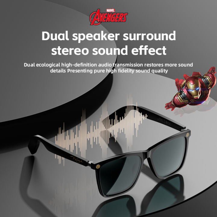 MARVEL Smart Glasses Wireless Bluetooth 5.4 Sunglasses Outdoor Smart ...