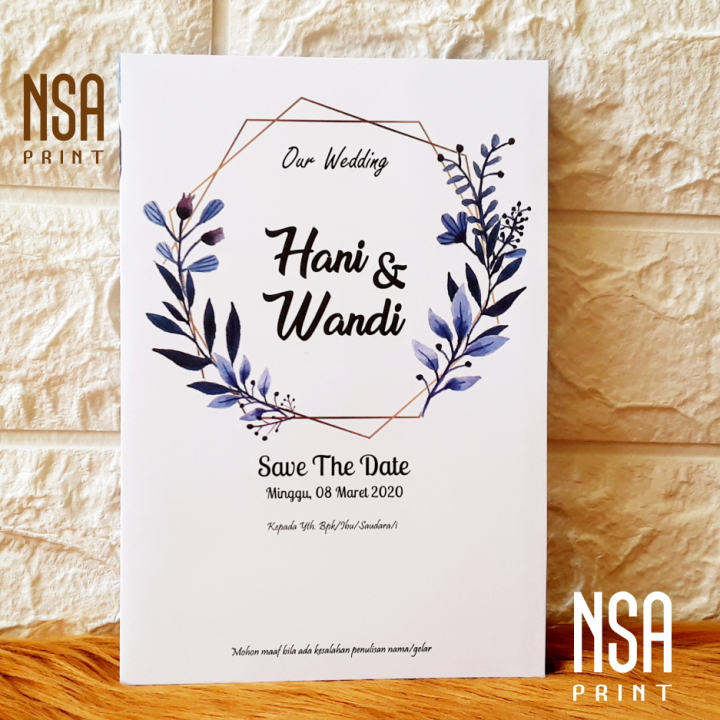 [100pcs] Undangan Pernikahan Desain Modern, Rustic, Simpel Elegan ...