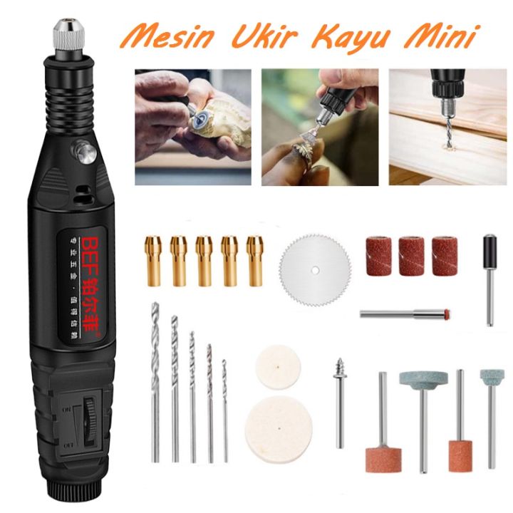 1 Set Mesin Gerinda Mini Elektrik 100V-240V Pengaturan Tanpa Langkah ...