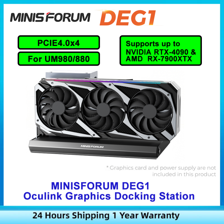 MINISFORUM DEG1 Oculink Graphics Card Docking Station Support Upto RTX ...
