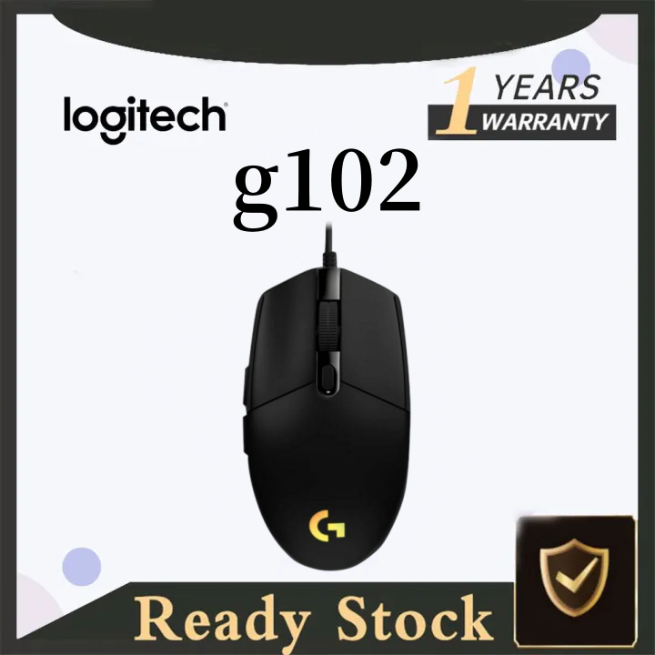 【100% Original】Logitech G102 Lightsync Gaming Mouse Black | Lazada.vn