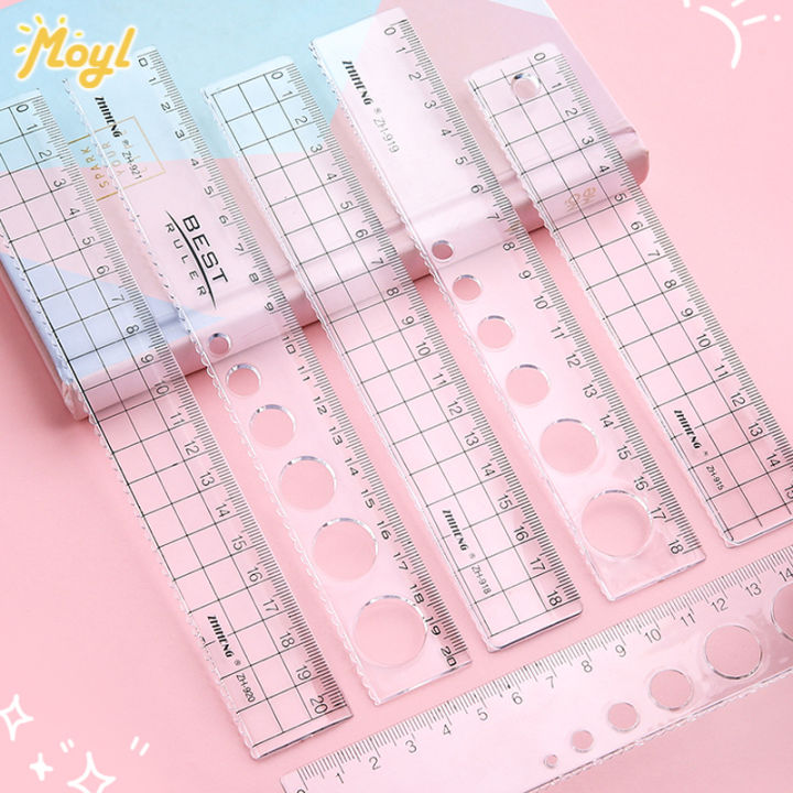 [Ready Stock] Korean Simple Transparent Ruler 15cm/18cm/20cm Student ...
