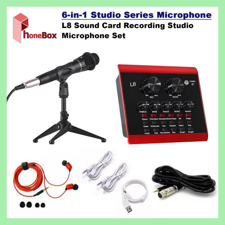 PHONEBOX V8 Sound Card Audio Bluetooth External Rechargeable USB ...