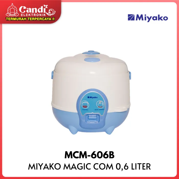 MAGIC COM MINI MIYAKO KAPASITAS 0,6 Liter MCM-606B / MCM606B | Lazada ...