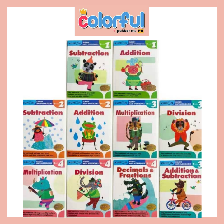 Kumon Math Workbook sets Grade 1, Grade 2, Grade 3 and Grade 4 | Lazada PH