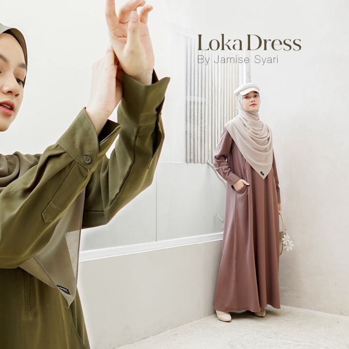 SUPER SALE!!! Jamise | Loka Dress New Color - Abaya | Lazada Indonesia