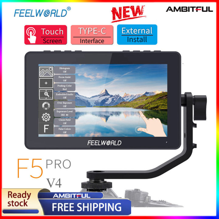 FEELWORLD F5 Pro v4 version 6 Inch on DSLR Camera Field Monitor Touch ...