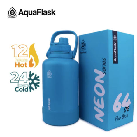 COD AQUAFLASK (64oz) Neon Series Wide Mouth with Vacuum Insulated ...