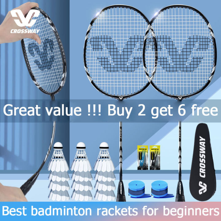 🎁BUY 1 TAKE 6🎁Original Badminton Racket Original Set Ultralight Carbon ...