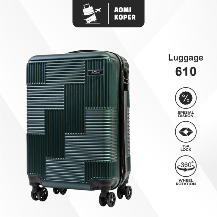 𝐀𝐎𝐌𝐈 Koper Kabin & Bagasi Bahan Fiber ABS Ukuran 18 Inch Sampai 28 Inch ...