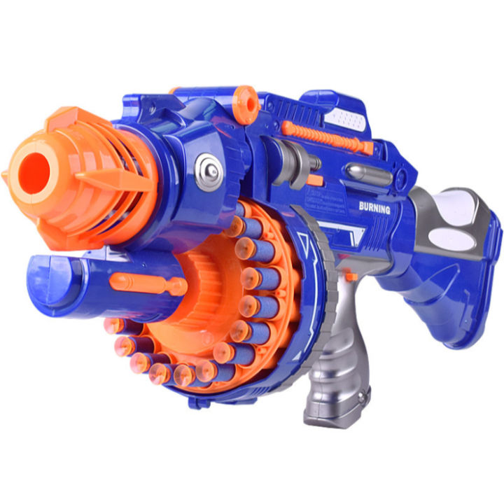 Electric Soft Bullet Nerf Blaster Toy Gun Battery Operated Long Range ...