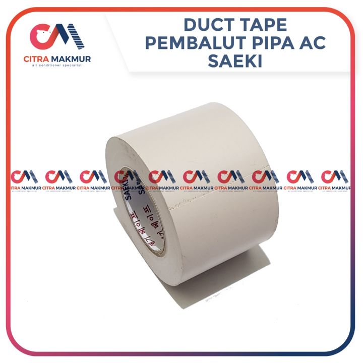 Duct Tape Pipa AC merk Saeki Ivory Selang Pembalut Lakban Lem Isolasi ...
