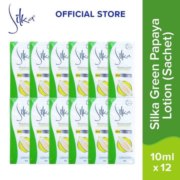 Silka Green Papaya Lotion 10ml by 12's | Lazada PH