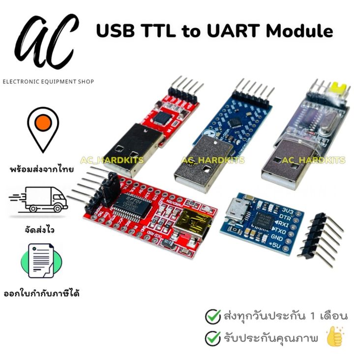 USB to TTL UART Serial Converter Adapter Module CP2102 CP2104 PL2303HX ...