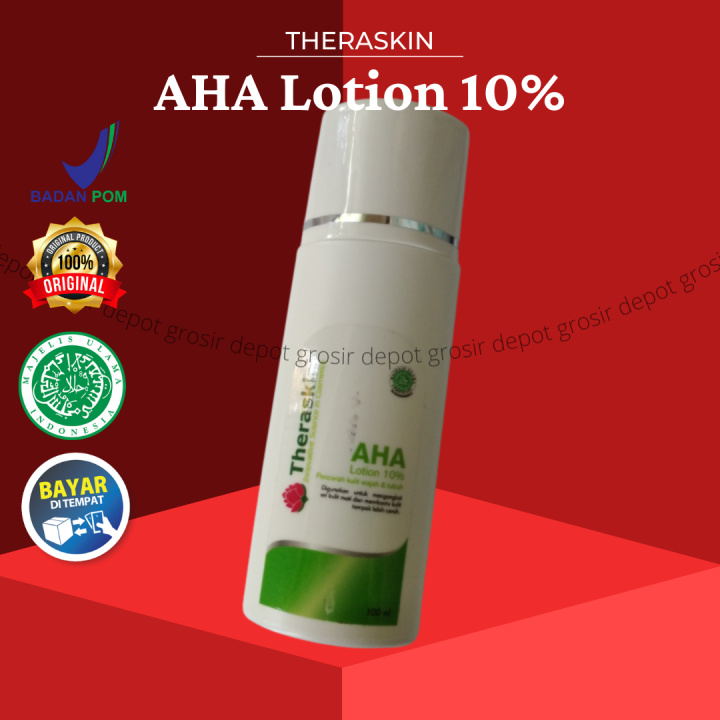 Theraskin AHA Lotion 10% / Theraskin Body Lotion Malam Untuk ...