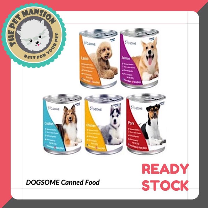 DOGSOME Dog Can Food Chicken Cod Fish Lamb Salmon (375g) | Lazada