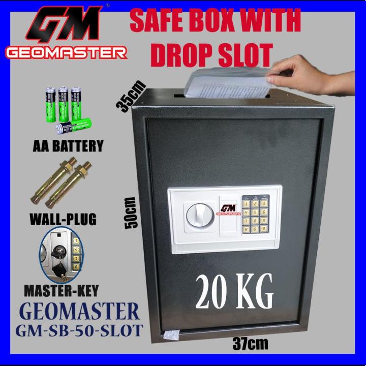 Metal Drop Slot Cash Box , 50Ek Slot Safety Box , Cash Deposit Metal ...