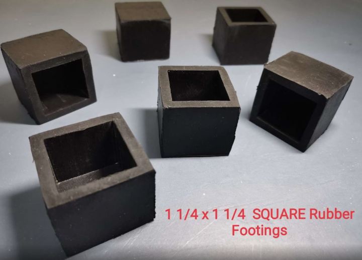 1 1/4 x 1 1/4 inches (32mm x 32mm ) SQUARE OUTER HEAVY DUTY Rubber ...