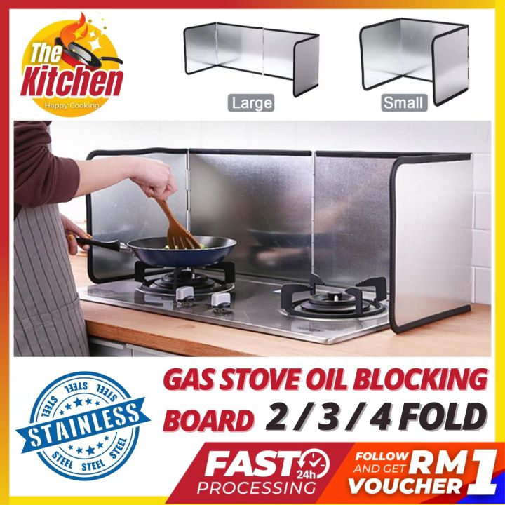 Removable Kitchen Stainless Steel Oil Baffle Foldable Kitchen Oil ...