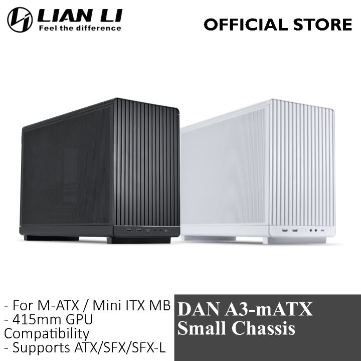 LIAN LI DAN Case A3 mATX small chassis 360mm AIO Layout | 415mm GPU ...