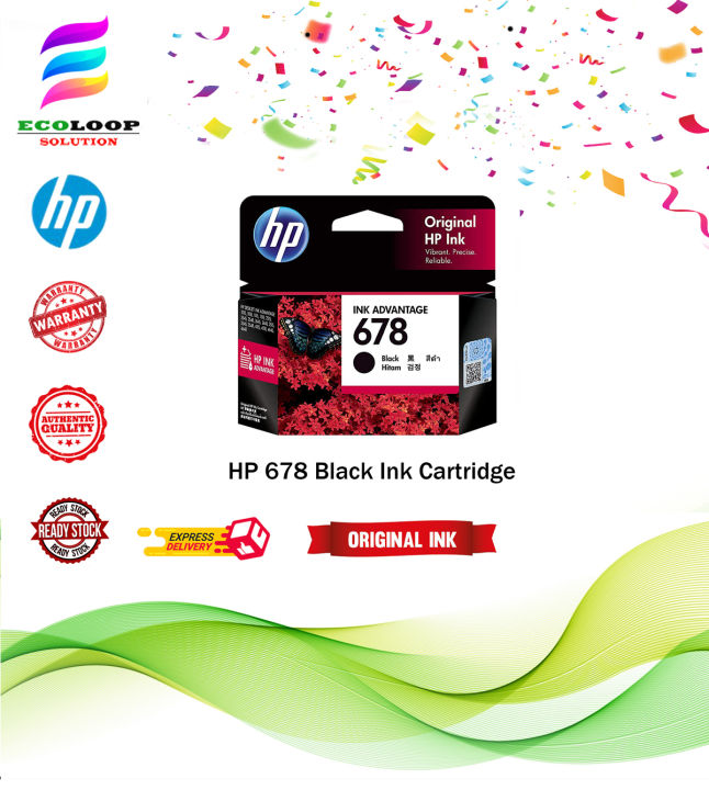 ***Genuine & Original*** Hp 678 Original & Genuine Black Ink/Tri-Color ...