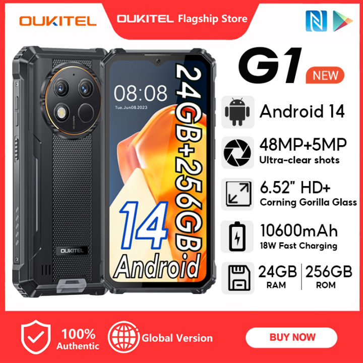 [LOCAL STOCK] OUKITEL G1 Android 14 24GB+256GB 10600mAh 18W Fast charge ...