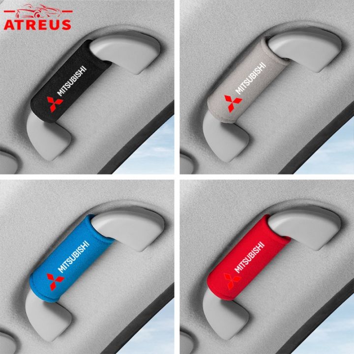 Mitsubishi Car Roof Pull Gloves Car Inner Door Armrest Covers Fluff ...