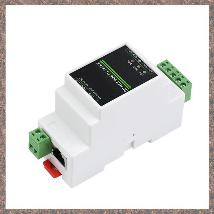 Industrial Serial Server RS485 to RJ45 Ethernet /IP to Serial Rail-Mount Support with POE ...