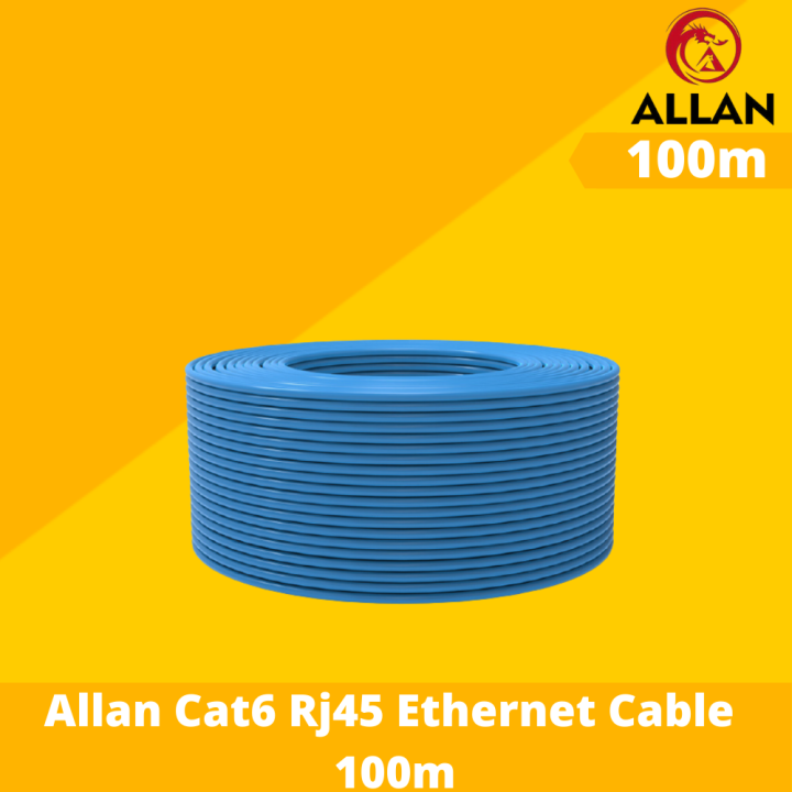 Allan Cat6 Lan Cable 100M Cat6E UTP Lan Cable Patch Cord Cable without ...