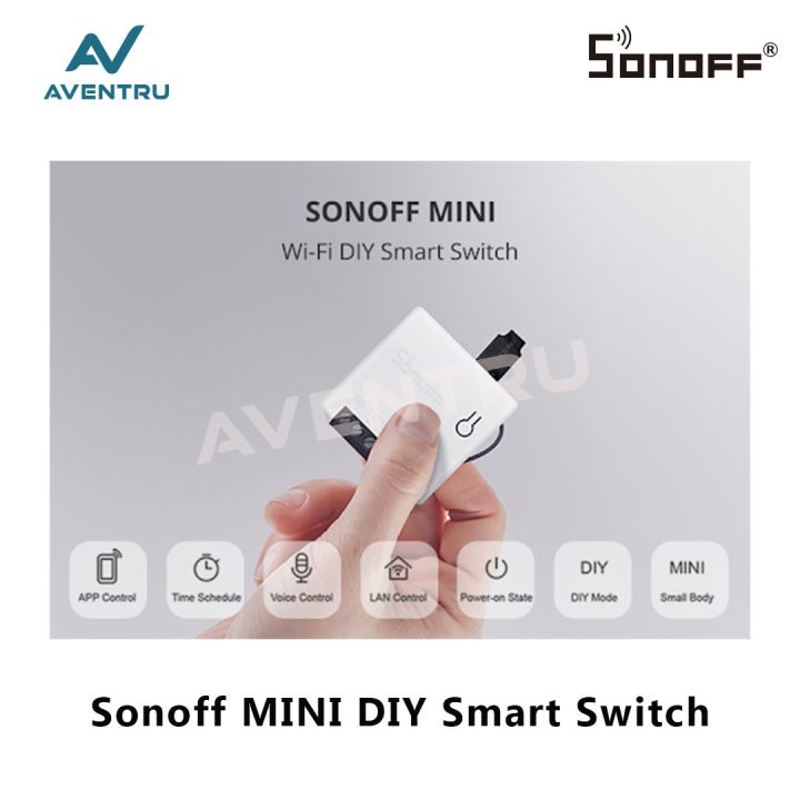 Sonoff MINI - Two way smart switch - control from switch and apps 10A ...