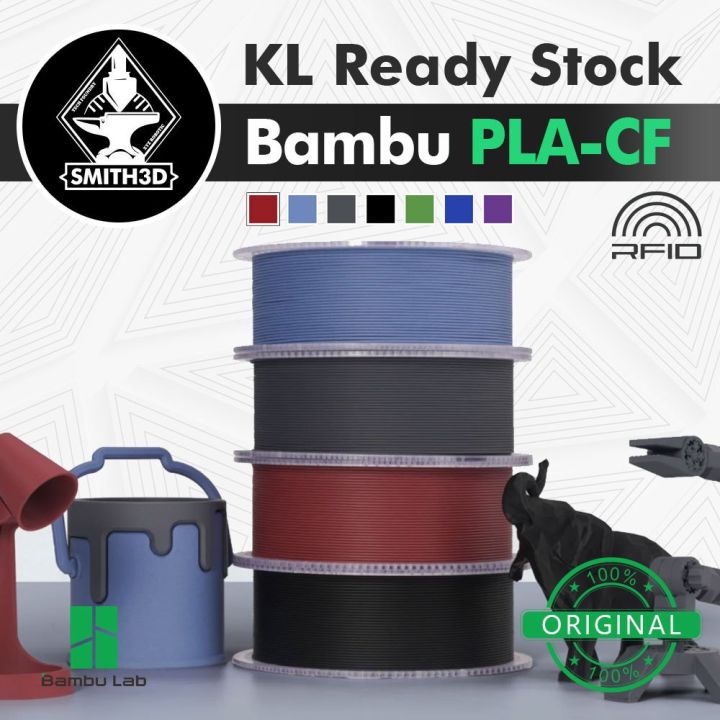 Bambu Lab PLA CF 1KG 1.75mm with RFID PLA Carbon Fiber Easy To Print ...