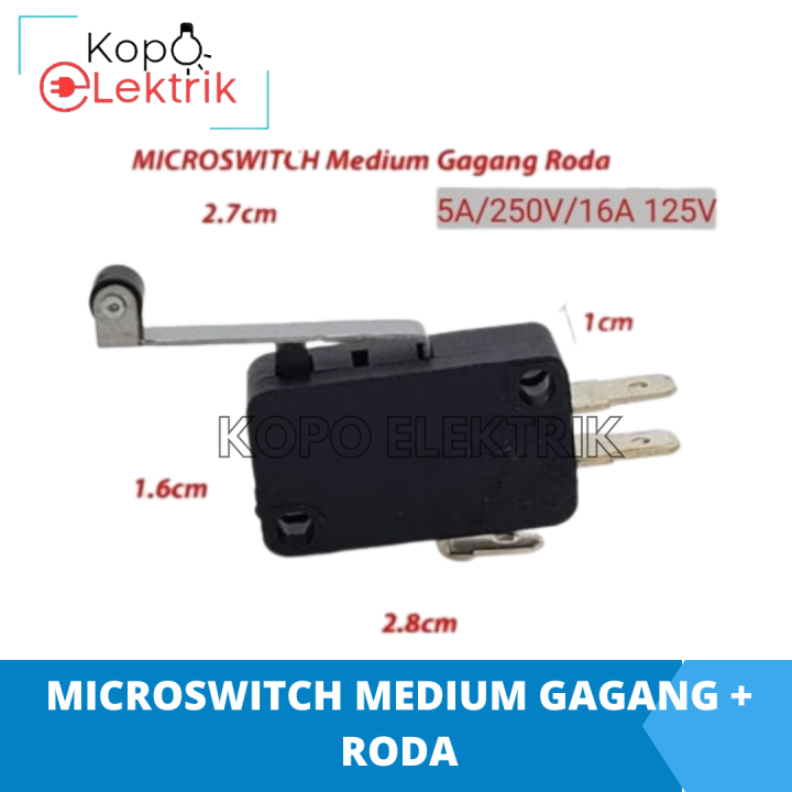 Microswitch medium Gagang Roda / Micro limit Switch Medium + Roda | Lazada Indonesia