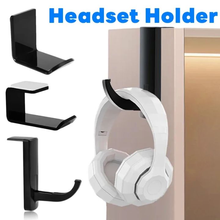 Universal 3 Type Headphone Holder Stand Adhesive Wall Mount Headset ...