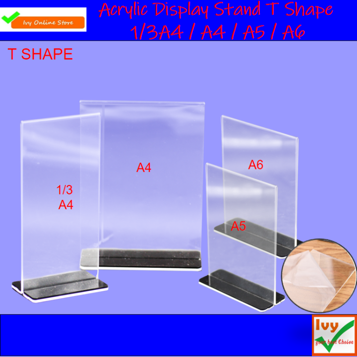 Acrylic Sign Holder A4 Thickness Double Sided Thick Plastic Sign ...