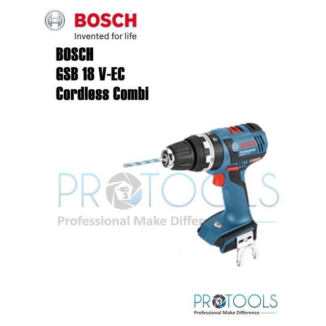 Bosch GSR 18 V-EC Professional SOLO Cordless Drill Driver (Without Battery & Charger ...