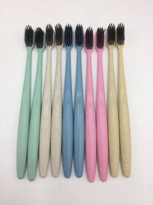 Charcoal Family Toothbrush [ 10pcs per pack ] | Lazada PH