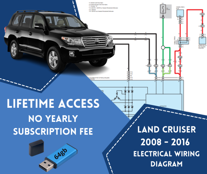 Land Cruiser 2008 to 2016 Complete Electrical Wiring Diagram All System ...