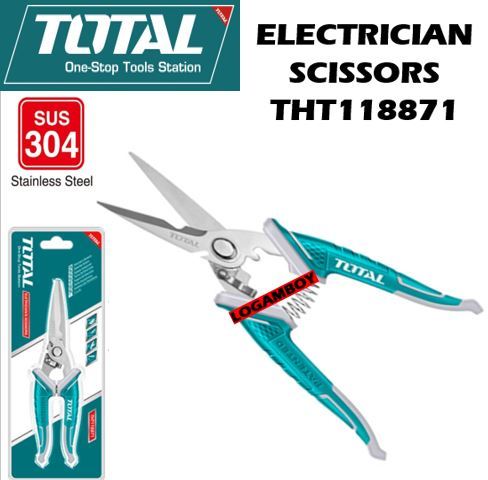 TOTAL ELECTRICIAN SCISSORS PLIERS THT118871 KERJA ELECTRICAL Stainless ...