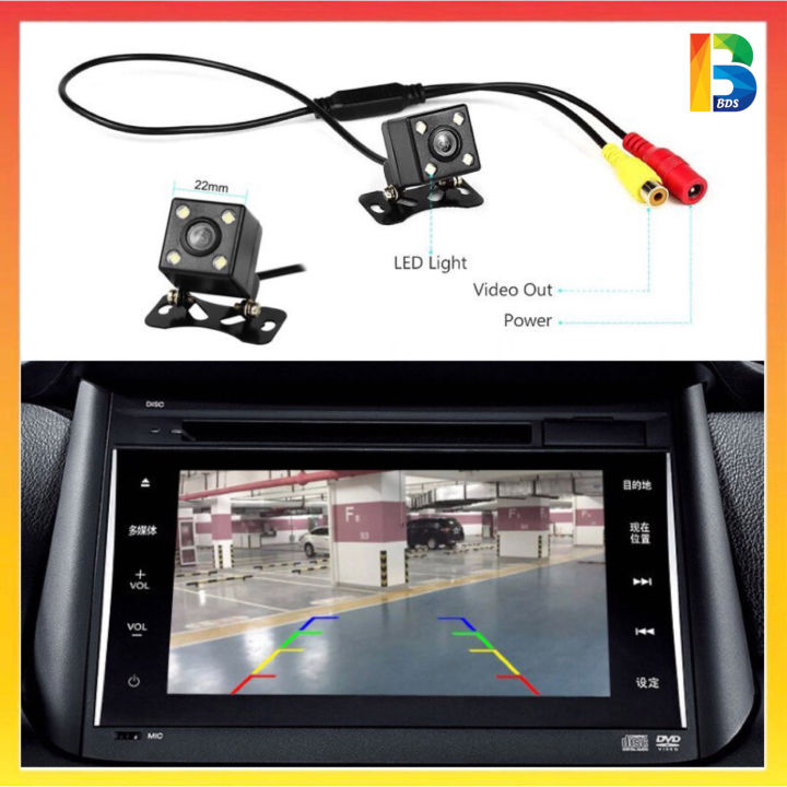 FULL HD REVERSE CAMERA WATERPROOF LED Square Reverse Screen Touch Use ...