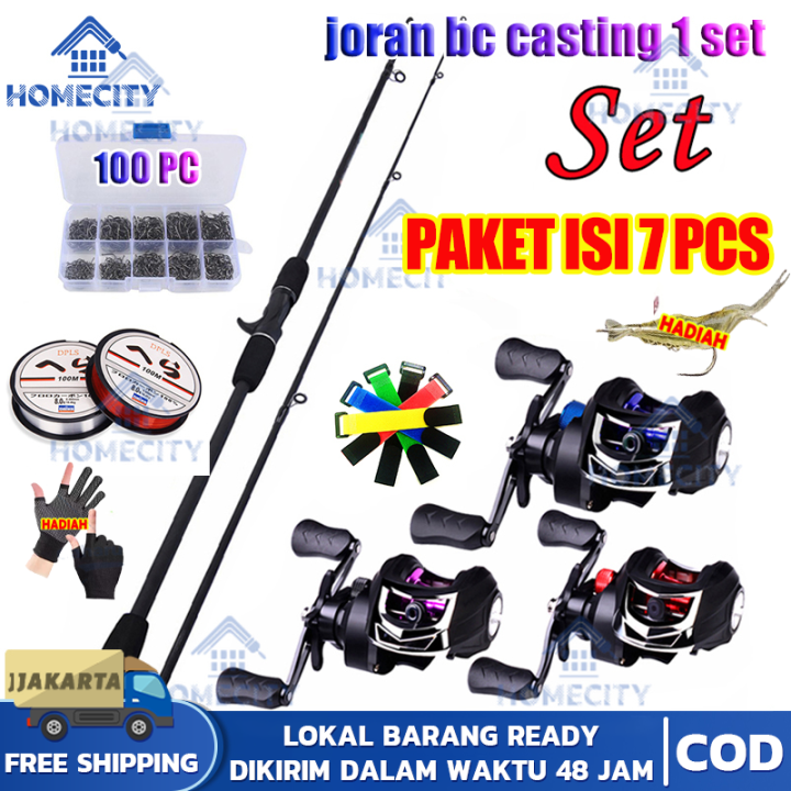 joran bc casting 1 set murah / kesting ikan gabus 1 set/pancing casting ...
