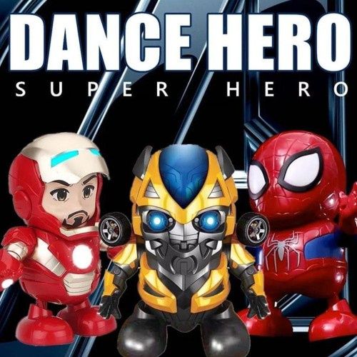 Avenger Dance Hero Super Hero Electric Dancing Toys with Light and ...