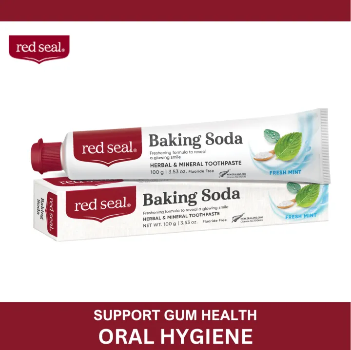 (Exp 3/28) Red Seal Toothpaste Baking Soda | Lazada