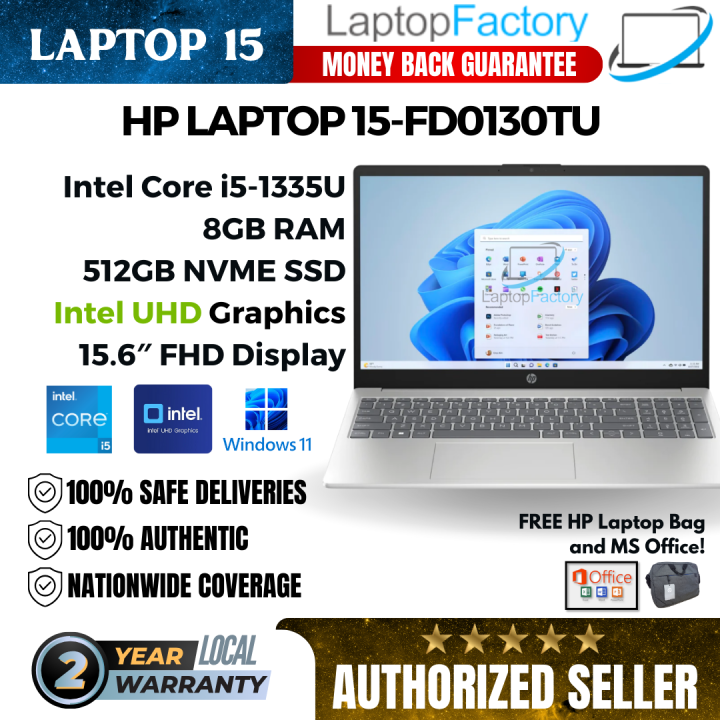 HP Laptop 15-fd0130TU i5 13TH GEN 8GB RAM 512 SSD | Lazada PH