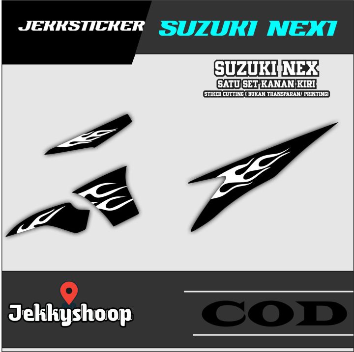 CUTTING STIKER STRIPING SUZUKI NEX1 DESIGN API HOT WHEELS | Lazada ...